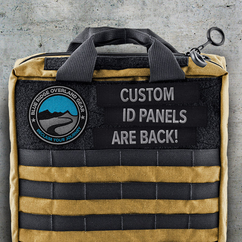 Custom ID Panels Are Back! – Blue Ridge Overland Gear