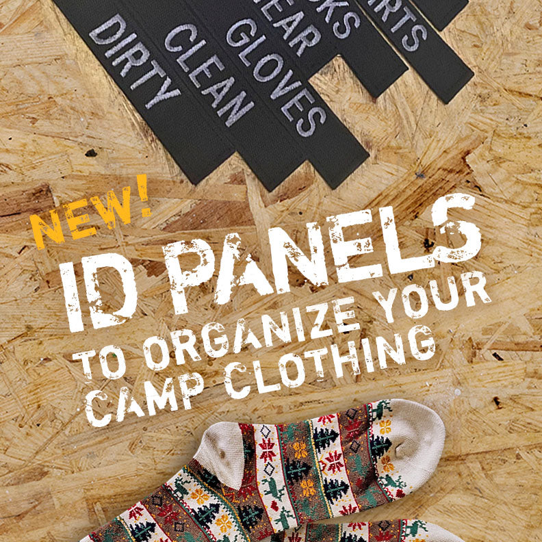 New! ID Panels - to organize your camp clothing – Blue Ridge Overland Gear