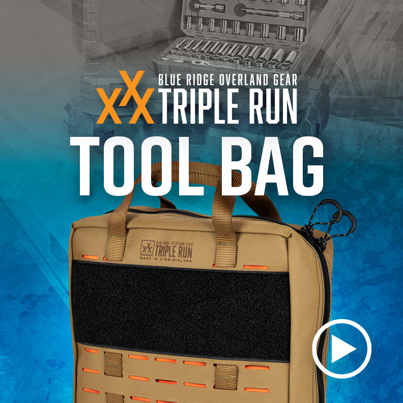 Triple Run Tool Bag: More Ways To Customize – Blue Ridge Overland Gear