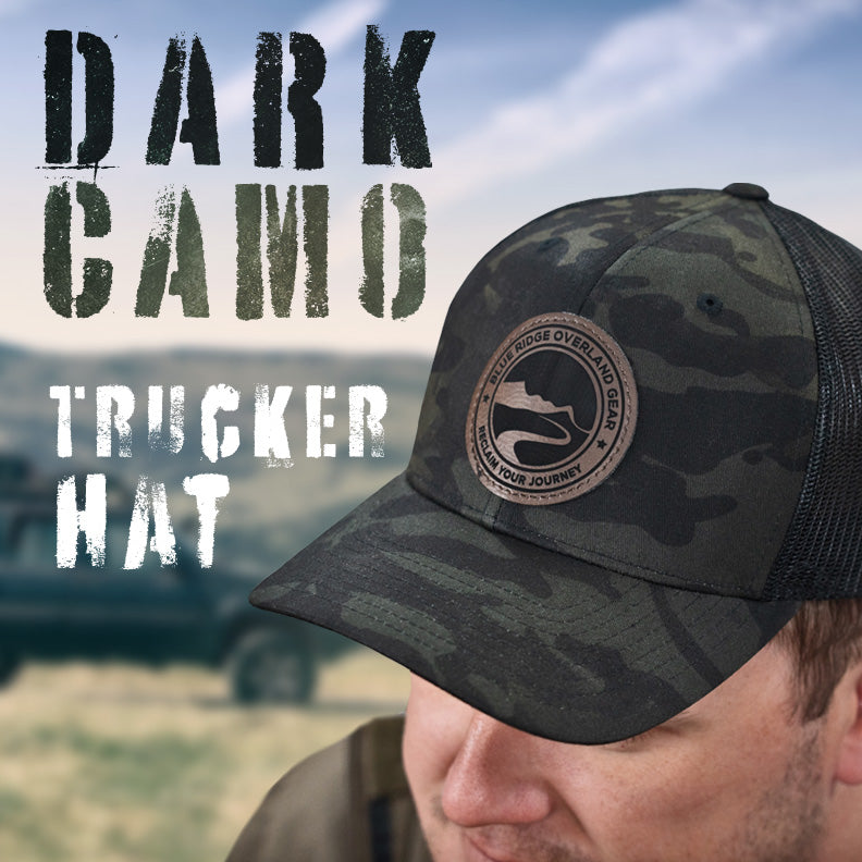 New: Multicam Black Trucker Hat – Blue Ridge Overland Gear